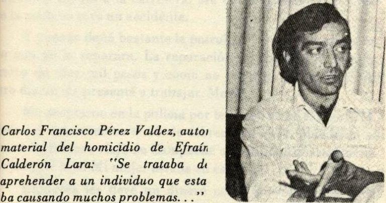 Efraín Calderón Lara “Charras”: ¡Asesinado por la reacción! – Revista Soma